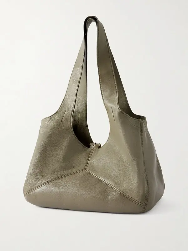 Chloé Balloon Full-grain Leather Tote - Green