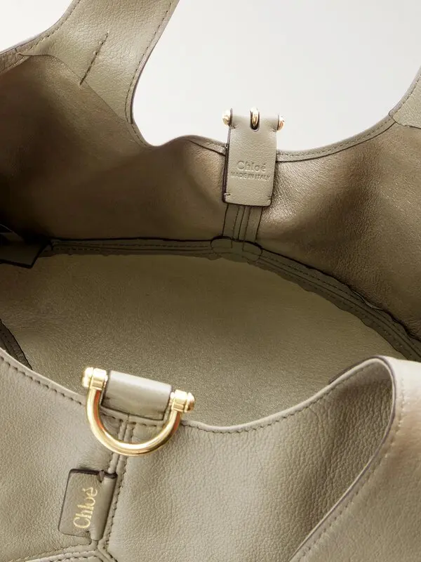 Chloé Balloon Full-grain Leather Tote - Green