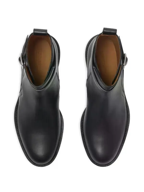 Burberry Leather Manor Jodhpur Boots