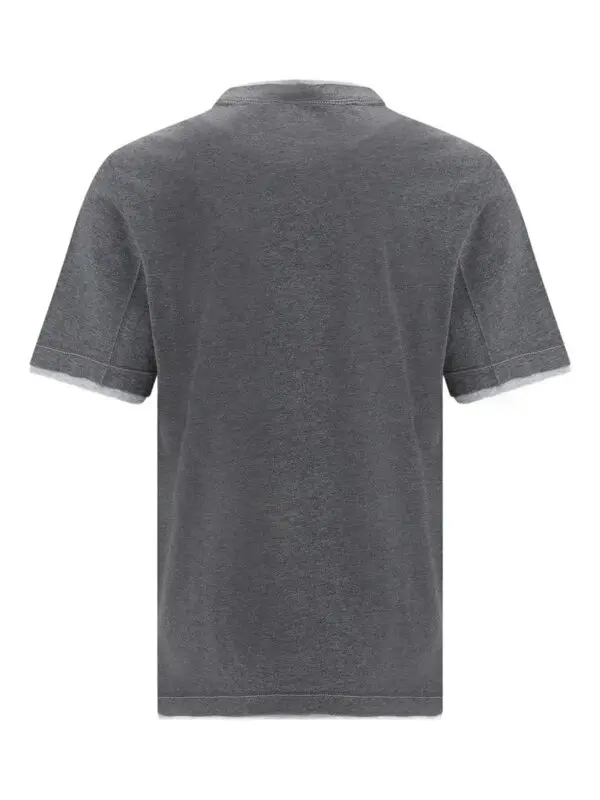 Brunello Cucinelli Crew-neck Embroidered-logo T-shirt