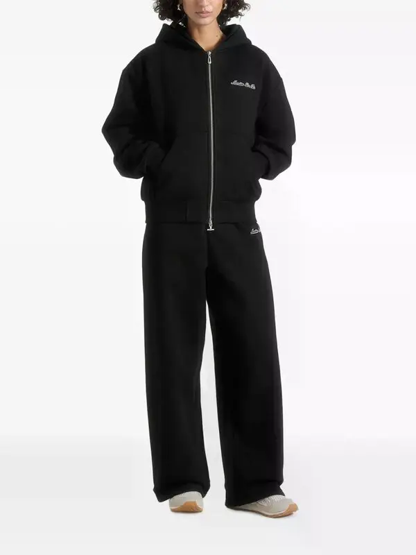 Manière De Voir Maniere De Voir Signature Relaxed Fit Zip Hoodie