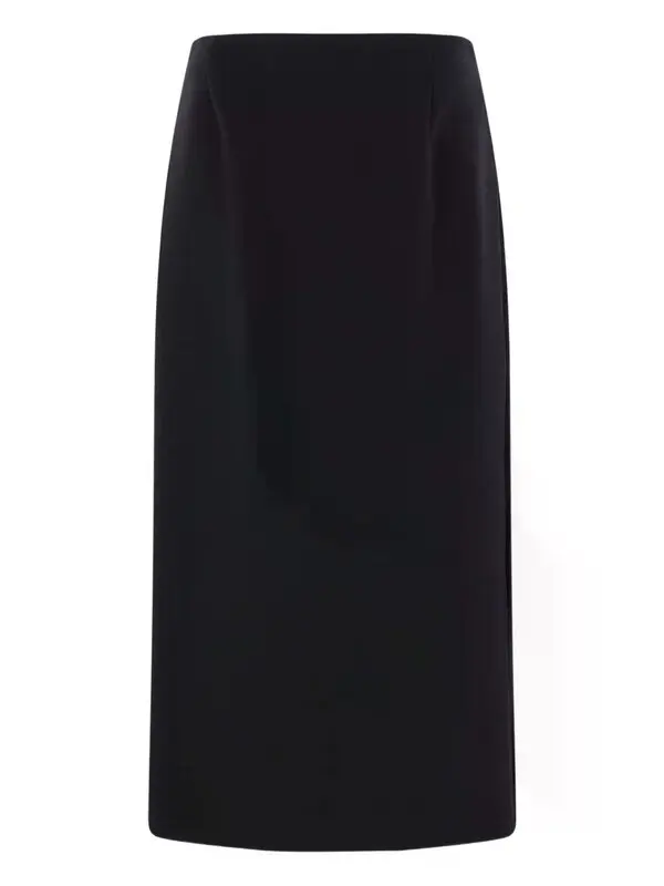 THE ROW Wool Midi Skirt