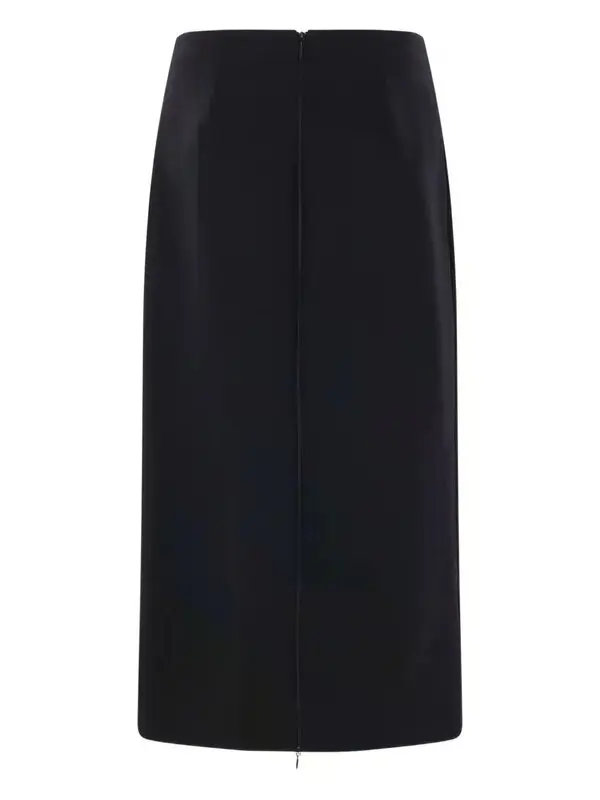 THE ROW Wool Midi Skirt