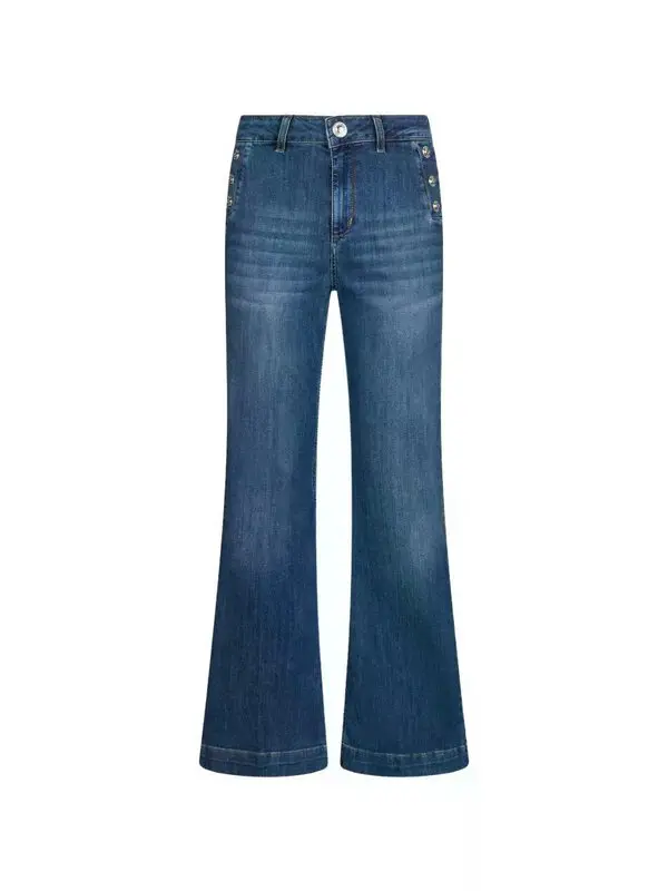 Liu Jo Button Detailed Jeans - Blue