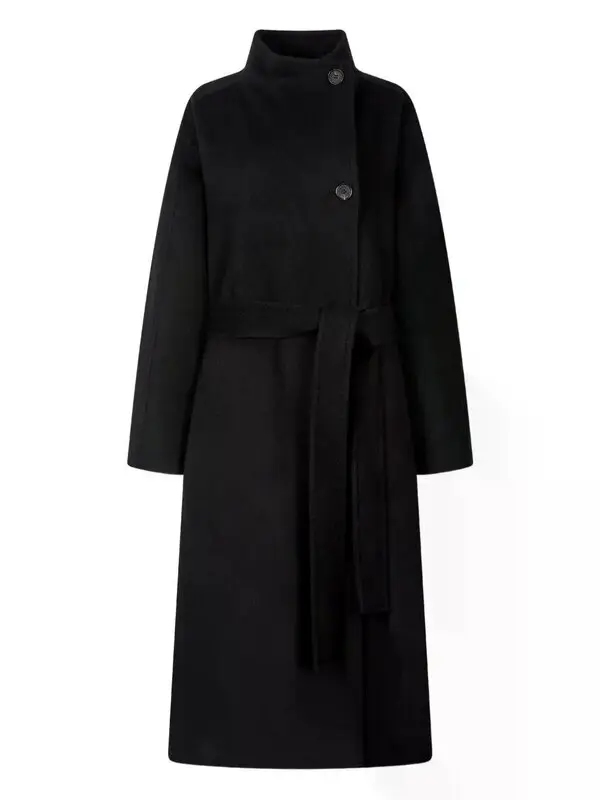 STUDIO TOMBOY High-neck Belted Coat - Black