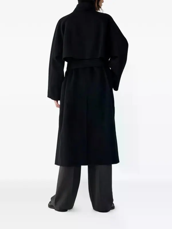 STUDIO TOMBOY High-neck Belted Coat - Black