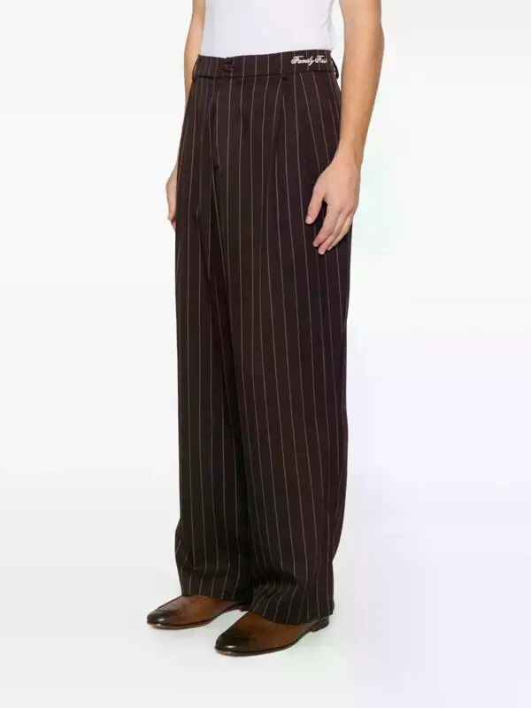FAMILY FIRST Pinstripe-pattern Trousers