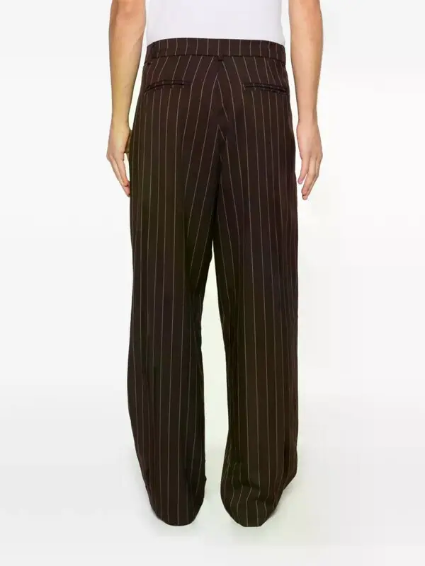 FAMILY FIRST Pinstripe-pattern Trousers