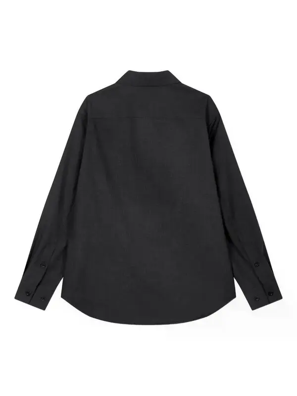 STUDIO TOMBOY Concealed Button Shirt - Grey