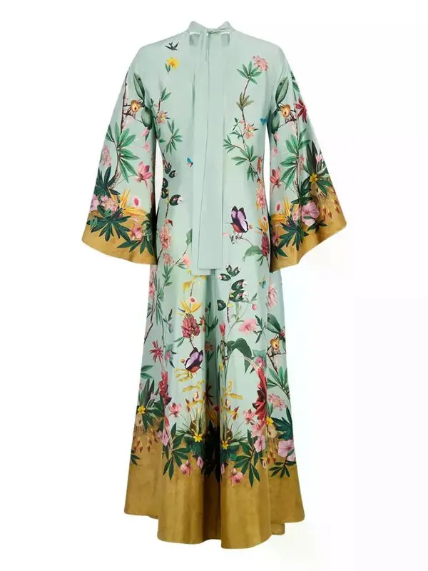 La DoubleJ Long Sleeve Maxi Dress - Blue