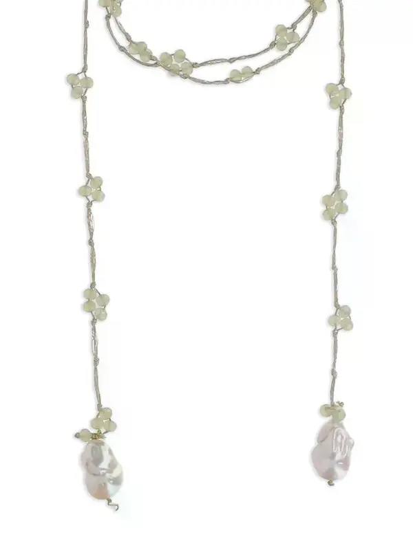 MELA Embellished Necklace - Green