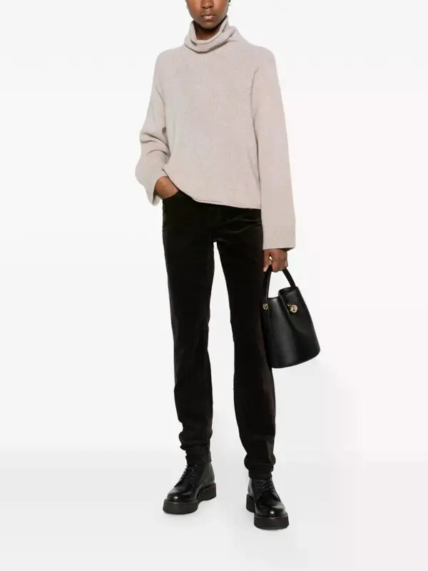 Marc O'polo Velour Trousers - Brown