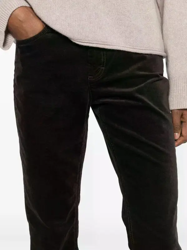 Marc O'polo Velour Trousers - Brown