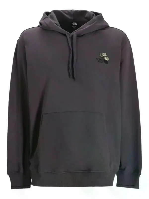 The North Face Connect Embroidered-flower Hoodie - Grey