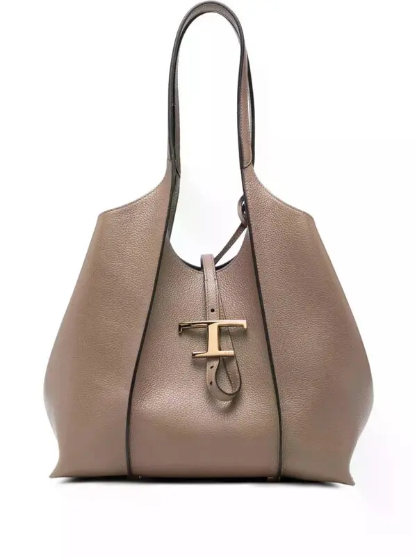 TOD'S T Timeless Small Tote Bag - Neutrals