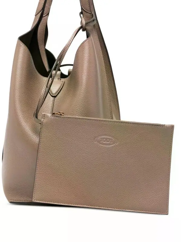 TOD'S T Timeless Small Tote Bag - Neutrals