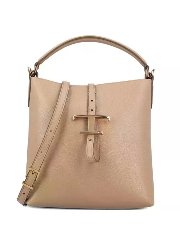 TOD'S Mini T Timeless Bucket Bag - Neutrals