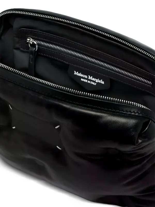 MAISON MARGIELA Glam Slam Leather Clutch - Black