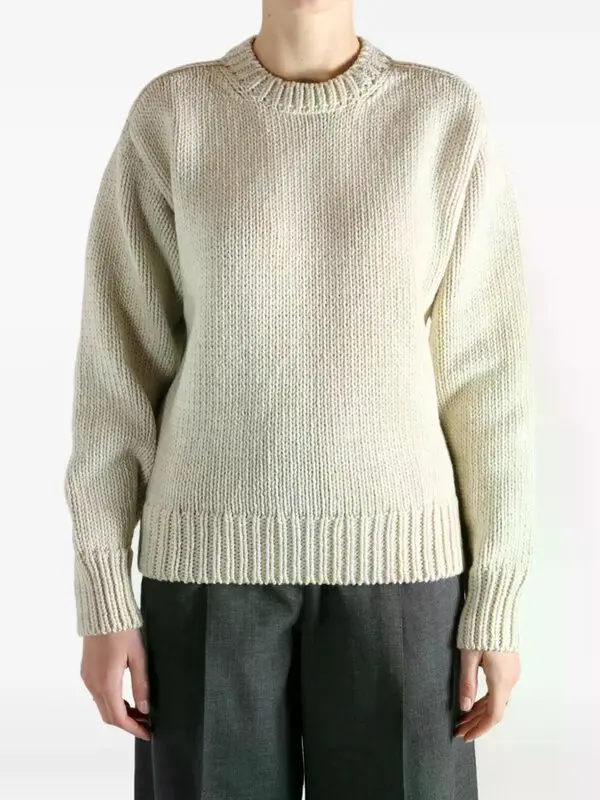 Auralee Crew-neck Wool-cashmere Blend Sweater