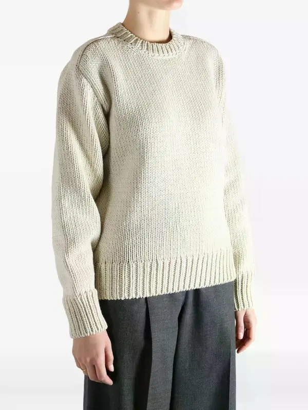 Auralee Crew-neck Wool-cashmere Blend Sweater