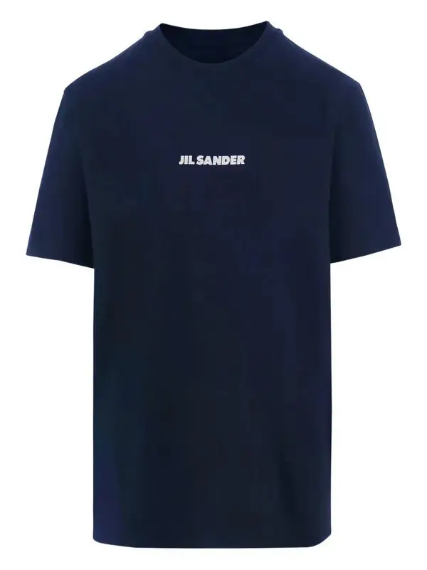 JIL SANDER Logo-print Cotton T-shirt - Blue