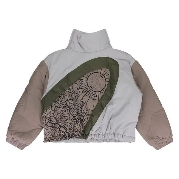 WHO DECIDES WAR Diagonal Glass Puffer Jacket