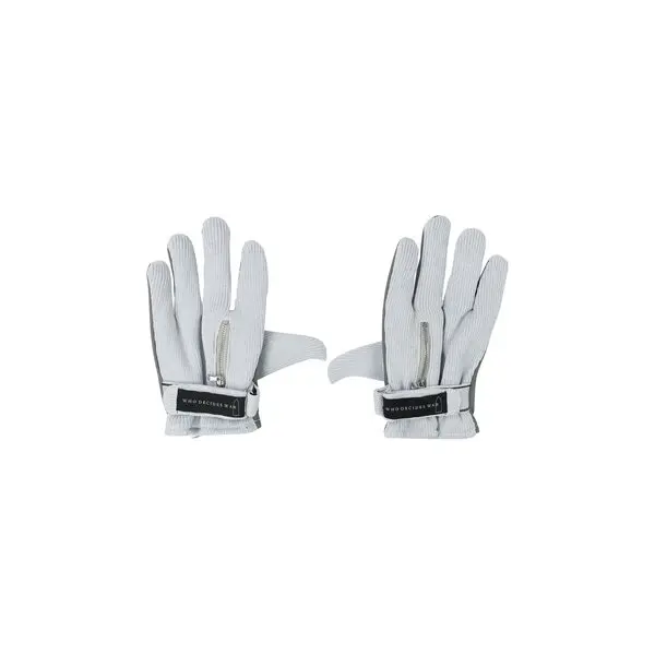 WHO DECIDES WAR BY EV BRAVADO Armor Gloves - Grey