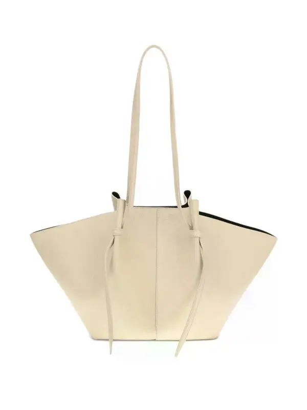 Yuzefi Large Mochi Leather Shoulder Bag - Neutrals