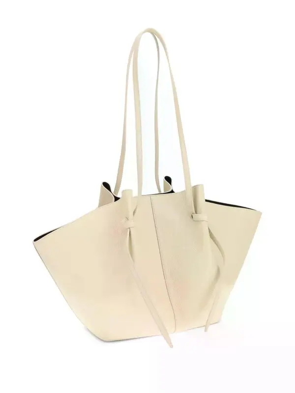Yuzefi Large Mochi Leather Shoulder Bag - Neutrals