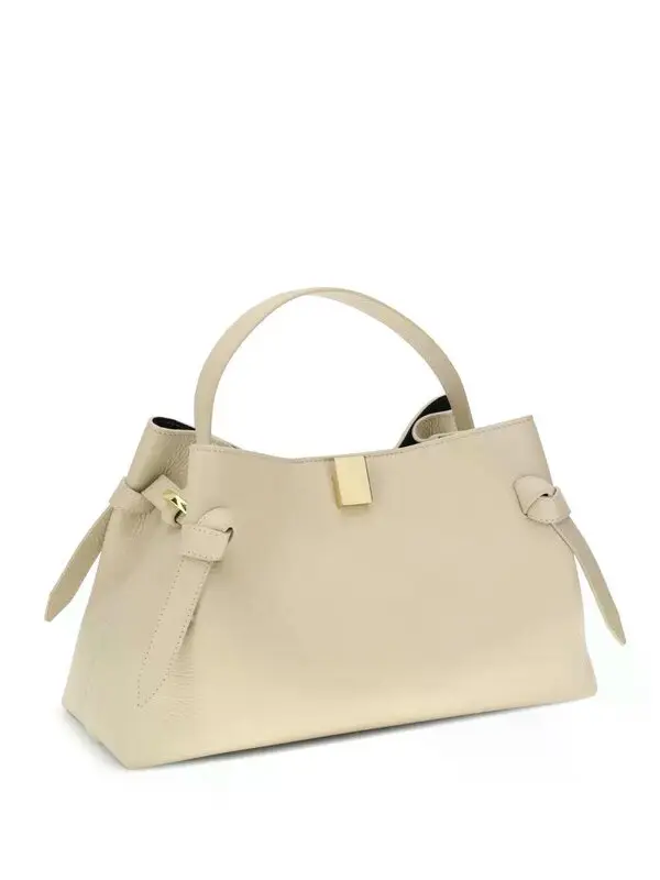 Yuzefi Gyoza Pebble-leather Tote Bag - Neutrals