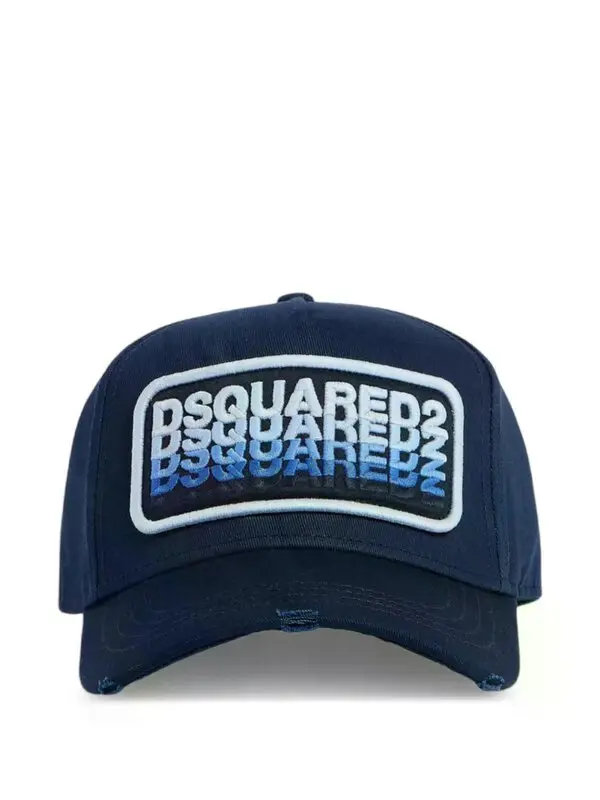 Dsquared2 Logo Embroidered Baseball Cap - Blue