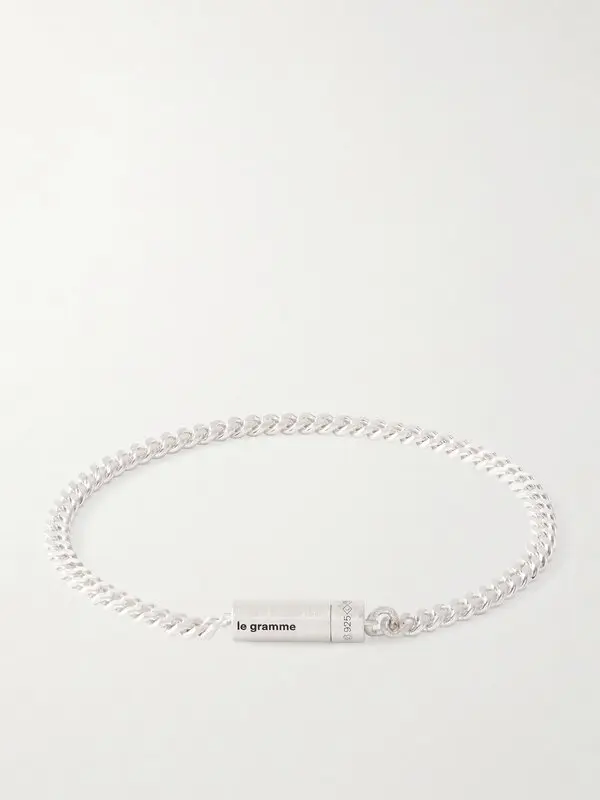 Le Gramme 12g Recycled Sterling Chain Bracelet - Silver