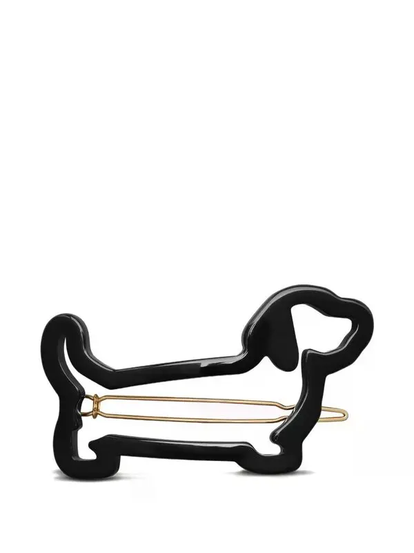 Thom Browne Hector Dog-shape Hair Clip - Black