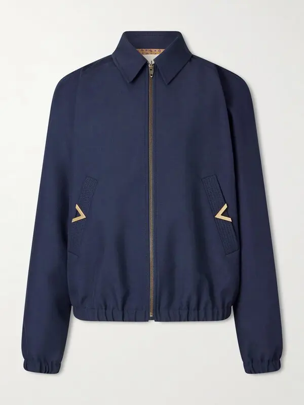 Valentino Garavani Vgold Twill Blouson Jacket