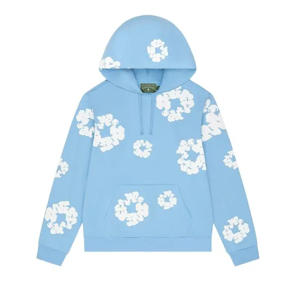 DENIM TEARS Cotton Wreath Hoodie - Blue