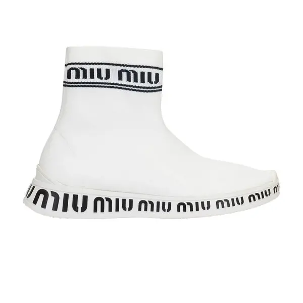 Miu Miu Logo Pull-on High Top