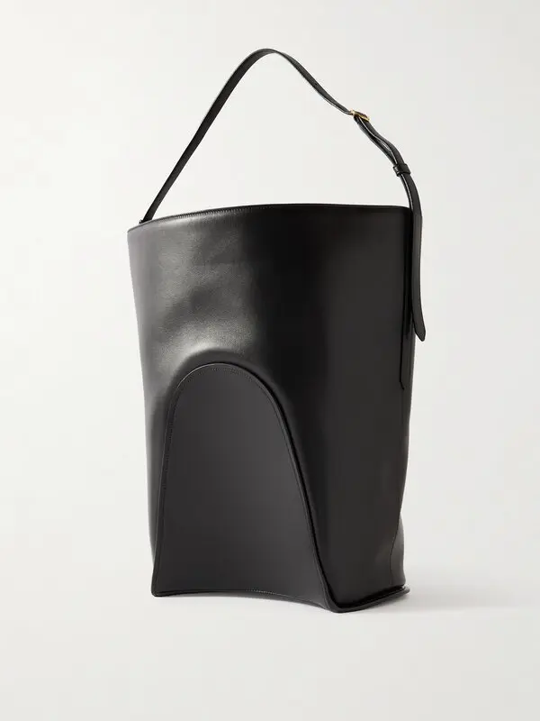Alaïa Large Leather Bucket Bag - Black