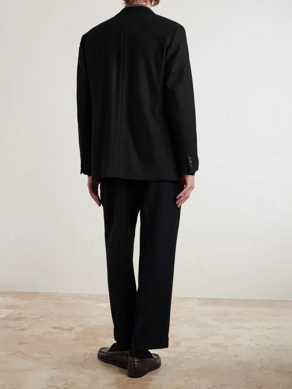 A.PRESSE Double-breasted Cashmere Blazer