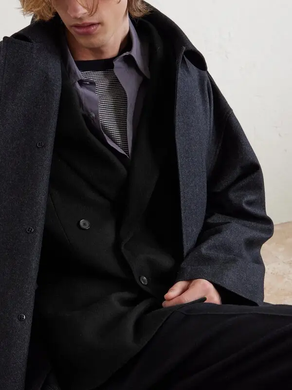 A.PRESSE Double-breasted Cashmere Blazer
