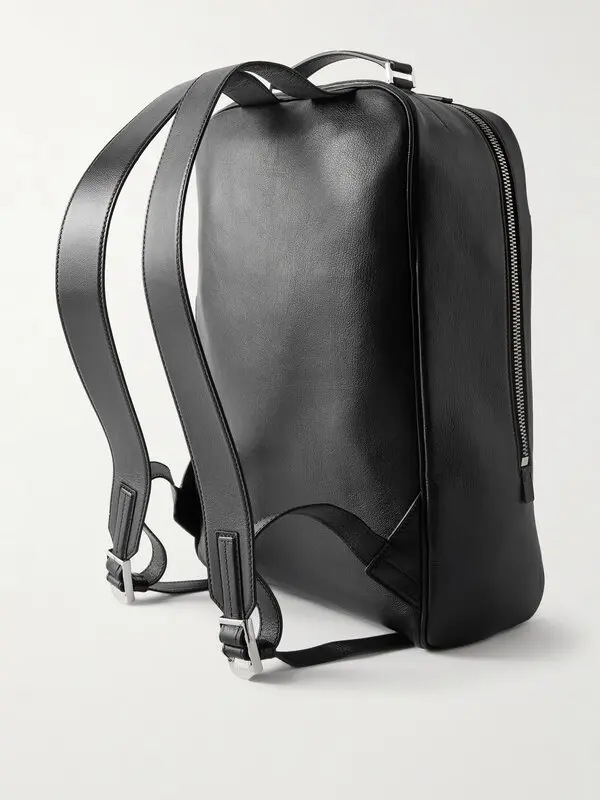 TOM FORD Full-grain Leather Backpack - Black