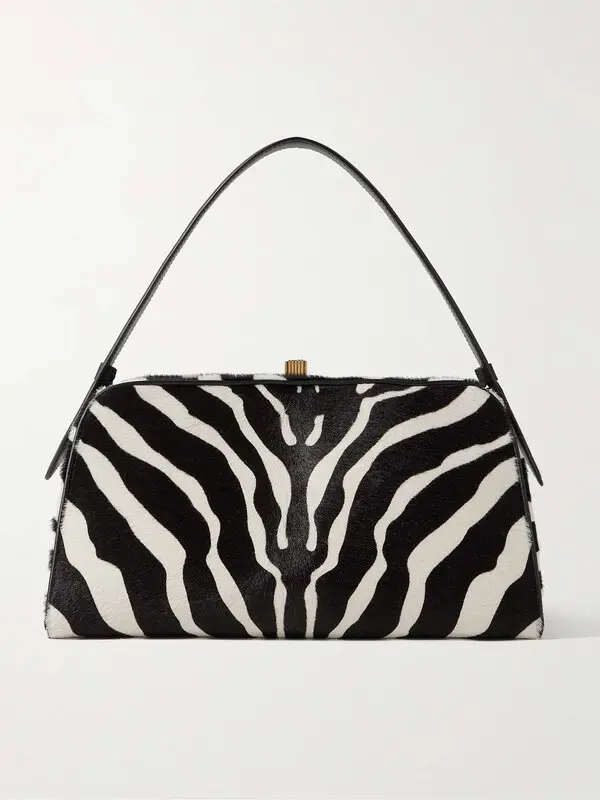 Khaite Cate Zebra-print Tote