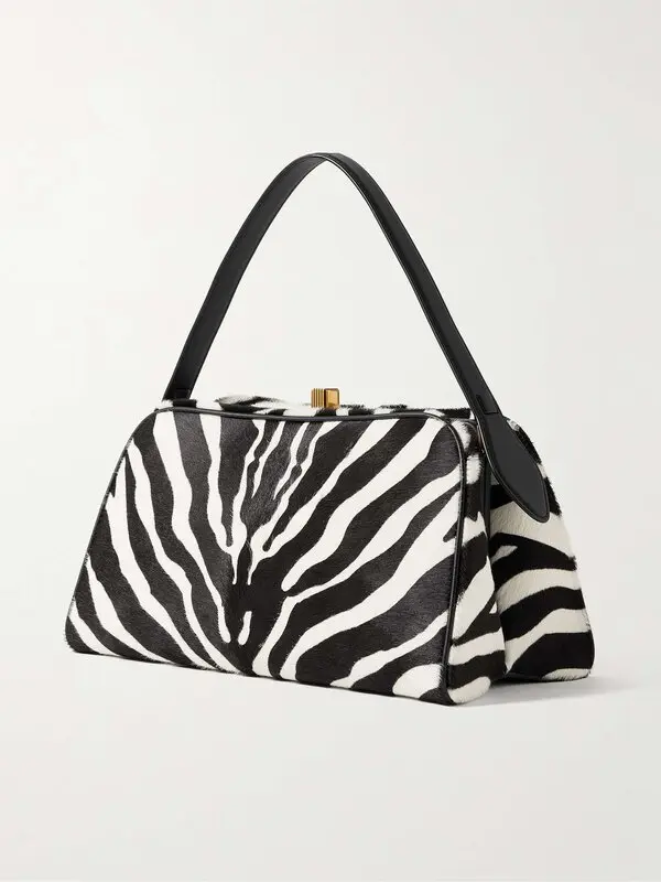 Khaite Cate Zebra-print Tote