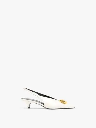 Proenza Schouler Dome Slash Slingbacks - Ivory