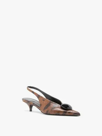 Proenza Schouler Dome Slash Slingbacks - Ochre Multi