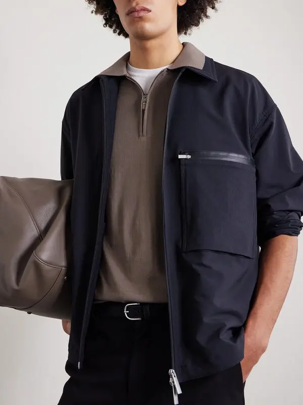 Canali Cotton-jersey Polo Shirt - Brown