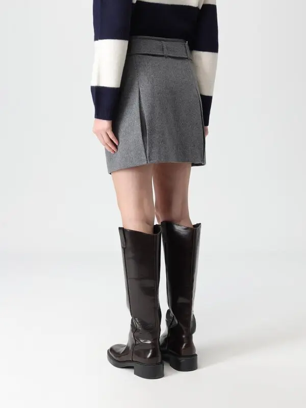 A.p.c. Belted Pleated Skirt