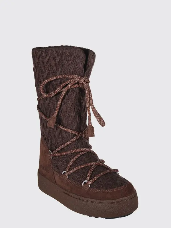 Moon Boot Lace-up Knit Boots