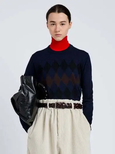 Proenza Schouler Vivian Top - Navy Multi