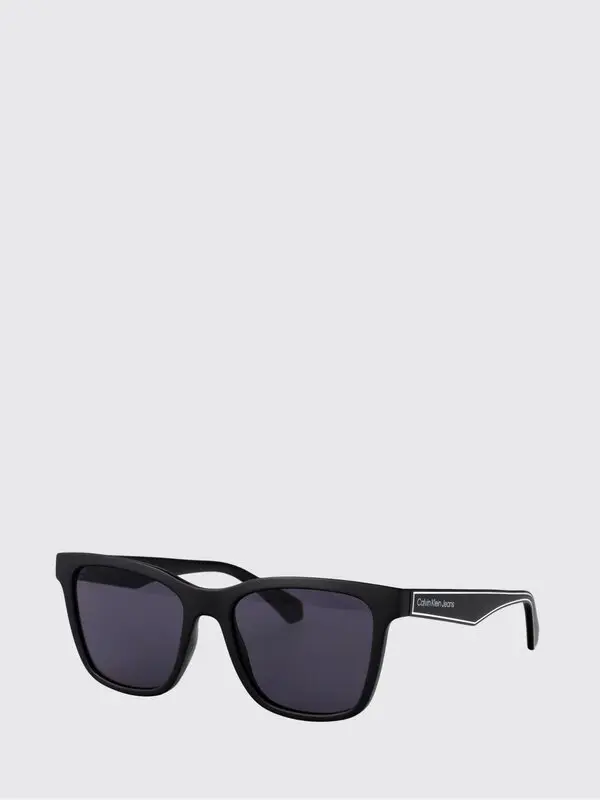 Calvin Klein Rectangular Full Rim Sunglasses - Black