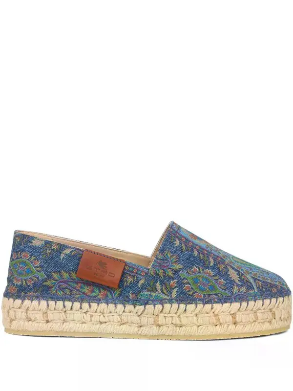 Etro Denim Espadrilles - Blue